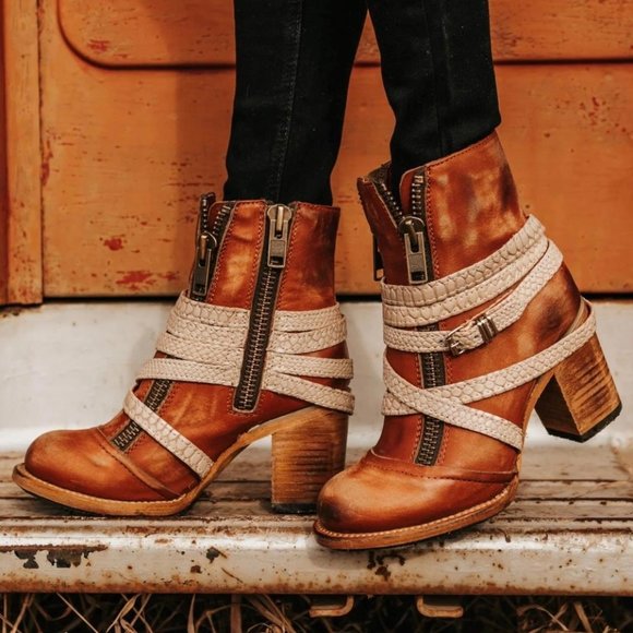 Freebird by Steven | Shoes | New Freebird By Steven Balboa Tan Rust Multi Croco Belted Strappy ...